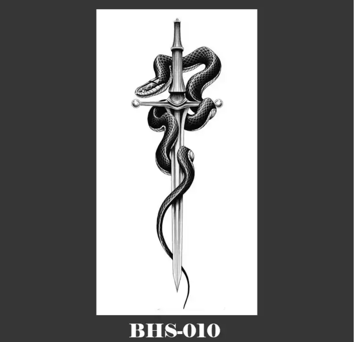 Tatovering Slange med dolk - Noe for meg